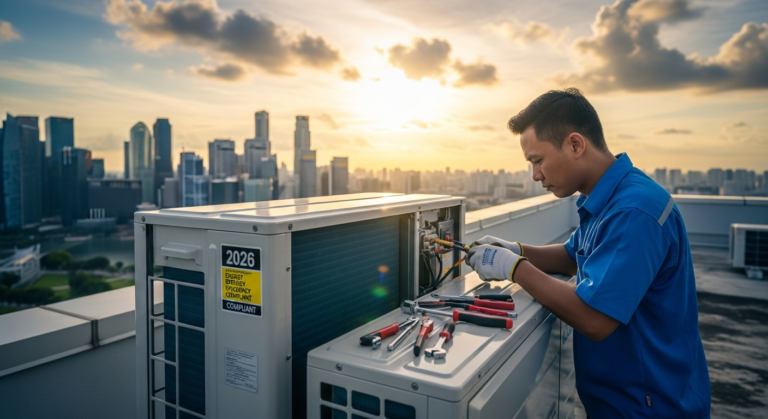 Commercial Aircon Service Singapore 2026 Energy Efficiency - NewCool